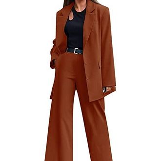 Generic Ensemble de v&ecirc;tements de d&eacute;tente pour femme avec pantalon et pantalon - Costume dhiver en peluche pour le Royaume-Uni - Ensemble de surv&ecirc;tement - Ense