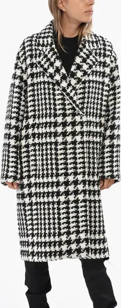 Dolce & Gabbana Doppelreihiger Mantel aus zweifarbiger Wollmischung mit Druckkn&ouml;pfen Dolce & Gabbana