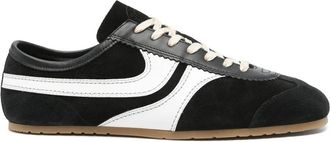 Dries Van Noten Homme, Chaussures, Noir, Taille: 43 EU Baskets Noir avec Finition en Cuir
