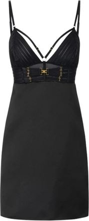 Elisabetta Franchi Femme, Robes, Noir, Taille: 36 FR Duchesse mini dress