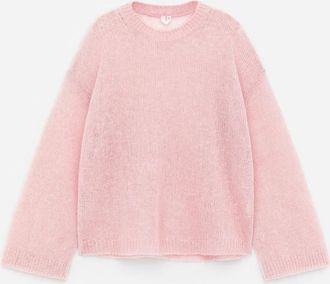 Arket Pullover Aus Wolle Und Mohair -Rosa