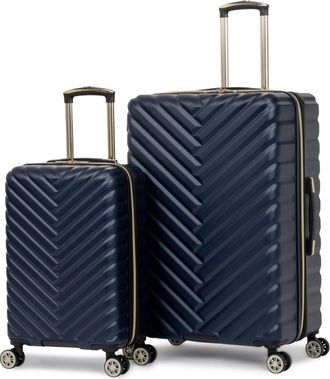 Kenneth Cole Reaction Damen Madison Square Hardside Chevron Erweiterbares Gep&auml;ck, Navy, 2-Piece Set (20 & 28), Damen Madison Square Hardside Chevron Erweiterbares Gep&auml;ck