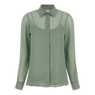 Max Mara Damen, Blusen & Hemden, Gr&uuml;n, MGr&ouml;&szlig;e