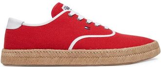 Tommy Hilfiger Espadrilles Th Hi Vulc Core Jutte Canvas FM0FM05872 Rot