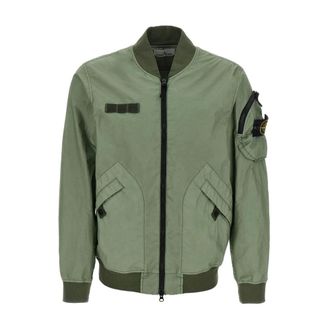 Stone Island Homme, Vestes, Vert, Taille: M Vestes Bomber