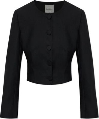 Poss&eacute; Posse, Femme, Vestes, Noir, Taille: 42 FR Elspeth Blazer