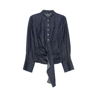7 For All Mankind Damen, Blusen & Hemden, Blau, XSGr&ouml;&szlig;e