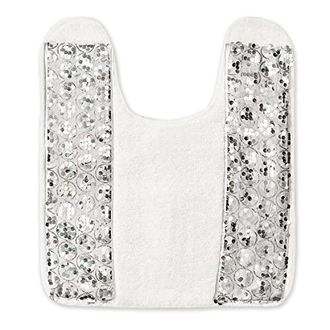 Popular Bath Sinatra Teppich, Polyester, Weiß