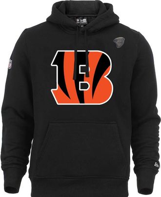 New Era Pullover Kapuze Kängurutasche Cincinnati Bengals Hoody schwarz National Football League Logoprint CapSpin-Pin - 4XL