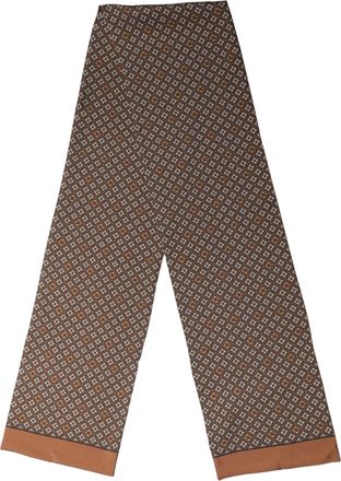 Dolce & Gabbana Geometric Silk Scarf - Brown
