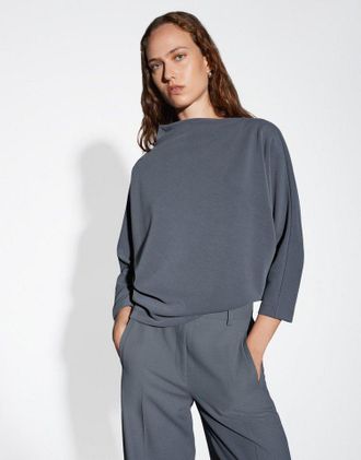 someday Sweatshirt URMINA mit asymmetrischen Kragen