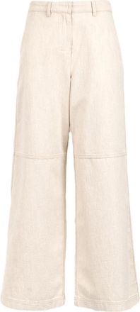 Max Mara Casual Hose - Wei&szlig;