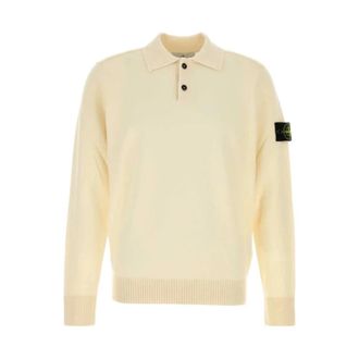 Stone Island Rundhals-Pullover - - Knitwear - Herren - Wei&szlig; - L