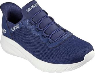 Skechers Hands Free Slip-ins Bobs Squad Chaos-Daily Hype Baskets &agrave; enfiler mains-libres pour homme, bleu marine, 7.5 Wide