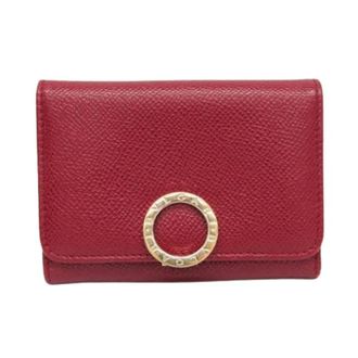 Bulgari Portefeuille en cuir Pre-owned - Femme - Pre-owned - Rouge - Taille: ONE Size