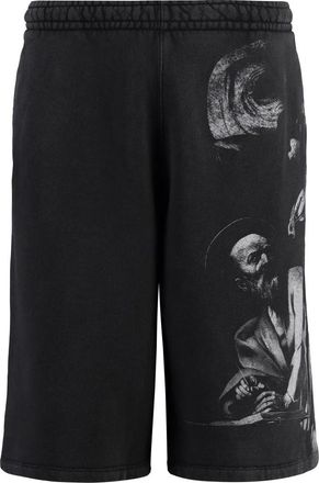 Off-white Homme, Shorts, Noir, Taille: M Shorts de surv&ecirc;tement imprim&eacute;s