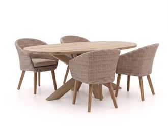 Intenso Furniture + 15 % Kassenrabatt | Intenso Tropea/ROUGH-Y Ellips 200 cm Gartenm&ouml;bel-Set 5-teilig