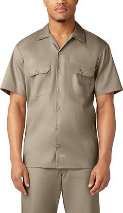 Dickies Chemise de Travail &agrave; Manches Courtes en serg&eacute; Souple pour Homme, Sable du d&eacute;sert V1, 3XL