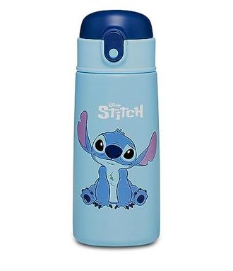Seven 7 Lilo & Stitch Trinkflasche, Thermosflasche, Wasserflasche, Thermosflasche aus Edelstahl, BPA-frei, 460 ml, Silikondeckel, Kinder, Jungen, Mädchen, Ges
