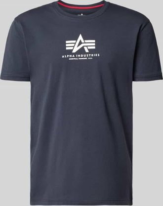 Alpha Industries T-Shirt mit Logo und Rundhalsausschnitt