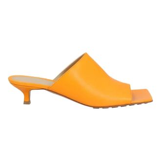 Bottega Veneta Femme, Chaussures, Orange, Taille: 37 EU Cuir mules-sabots