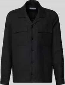 Antony Morato Regular Fit Hemdjacke aus Leinen-Viskose-Mix Modell ANTIGUA