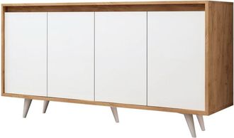 Habitat et Jardin Buffet en bois Shans - 140 x 40 x 86 cm - Blanc