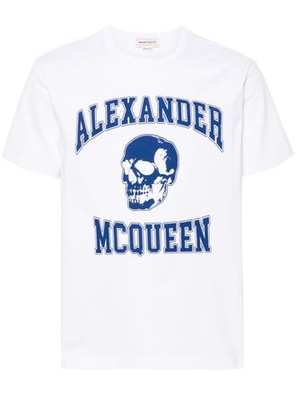 Alexander McQueen t-shirt &agrave; logo imprim&eacute; - Blanc