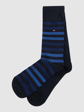 Tommy Hilfiger Socken mit Label-Detail im 2er-Pack Modell DUO STRIPE SOCK