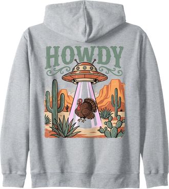 Image UFO Howdy Desert Turkey Kapuzenjacke