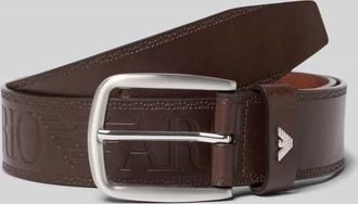 Emporio Armani G&uuml;rtel aus echtem Leder mit Strukturmuster