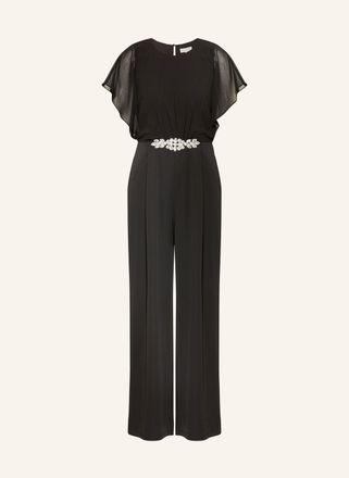Phase Eight Jumpsuit Velma Im Materialmix Mit Schmucksteinen schwarz
