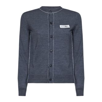 Maison Margiela Trompe LOeil Cardigan - - Knitwear - Damen - Grau - S