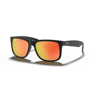 Ray-Ban unisex, Accessoires, Noir, Taille: 55 MM Justin Lunettes de soleil