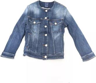Jacob Cohen Femme, Vestes, Bleu, Taille: 40 FR Veste en Denim Bleu Femme