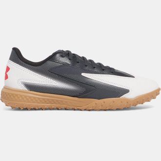 Under Armour Shadow Turf 3 Fu&szlig;ballschuhe, unisex Castlerock / Schwarz / Blau Atlantis 44.5