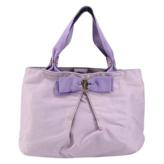 Ferragamo Pre-owned Nylon Tote Bag - - Pre-owned - Damen - Lila - ONE SIZE