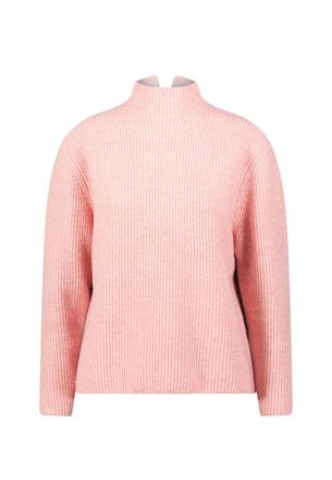 Zero Damen Strickpullover mit Stehkragen 36, Rose Melange