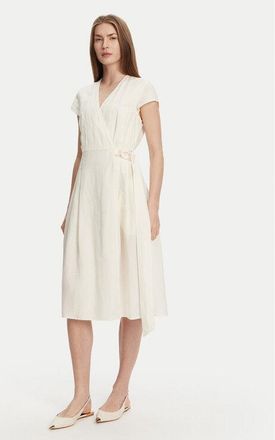 Twin-Set Sommerkleid 251TT2072 Écru Loose Fit