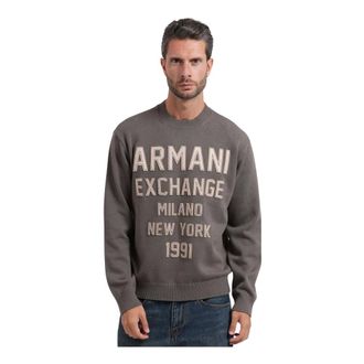 A|X Armani Exchange Pull col rond - Homme - Pulls - Gris - Taille: M
