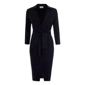 Elisabetta Franchi Femme, Robes, Noir, Taille: 38 FR Robes