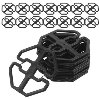 BESPORTBLE 100 St&uuml;ck Kunststoff Sitzkissen Befestigungsschnallen Achteckig Bruchfeste Anti Rutsch Clips zur Fixierung von Sofakissen und Liegesesselbez&uuml;gen Viels