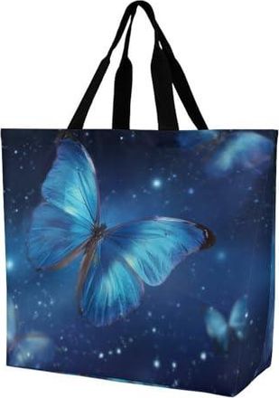 Generic Papillon &Eacute;toil&eacute; Sac &Agrave; Bandouli&egrave;re L&eacute;ger Sacs De Courses Grand Sac Fourre-Tout Pour Travail Shopping Quotidienne