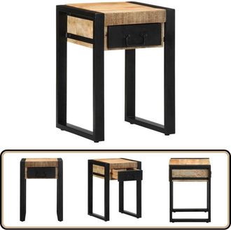 vidaXL Vidaxl - Beistelltisch 35x35x50 cm Raues Massivholz Mango