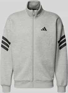 adidas Sweatjacke mit Rei&szlig;verschluss