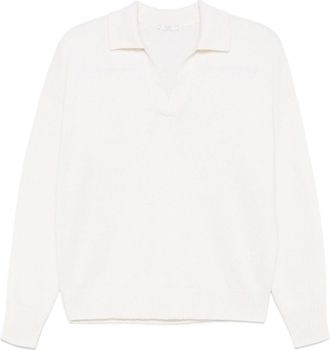 PESERICO Langärmeliges Poloshirt - Nude