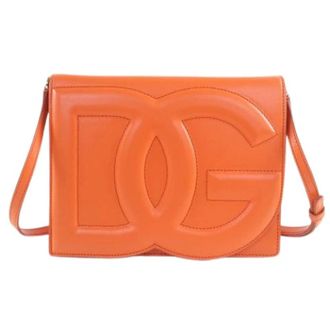 Dolce & Gabbana Sac &agrave; main / bandouli&egrave;re Pre-owned en cuir - Femme - Pre-owned - Orange - Taille: ONE Size
