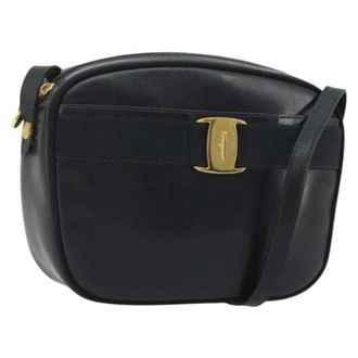 Ferragamo Pre-owned Leder Umh&auml;ngetasche - - Pre-owned - Damen - Schwarzk - ONE SIZE