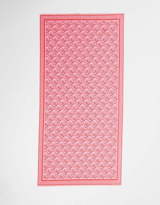 Tommy Hilfiger Serviette &agrave; imprim&eacute; logo - Rose