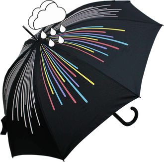 Knirps Damen Stockschirm Automatik Farbwechsel Colour Change Rainbow